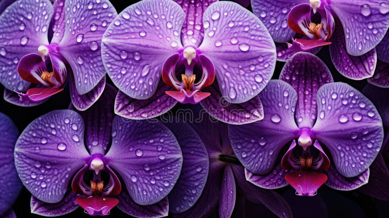 Texture purple orchids stock illustration. Illustration of intricate ...