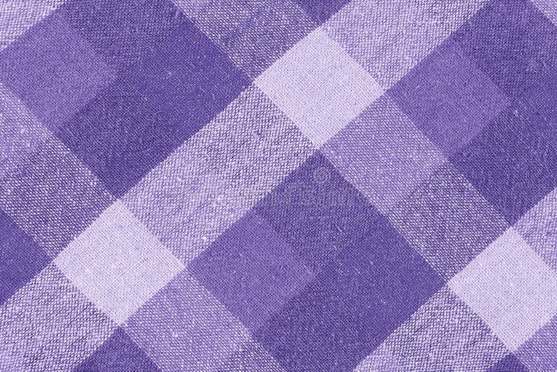 Texture of Purple Plaid Fabric Stock Photo - Image of checkered, close ...