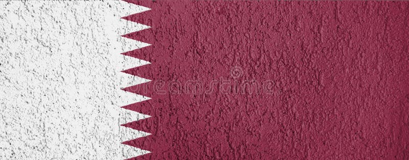 Texture of Qatar flag. stock photo. Image of clay, patriot - 114649028