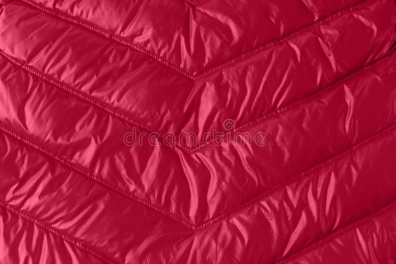 Texture of Quilted Red Down Jacket or Coat As Background Stock Image ...