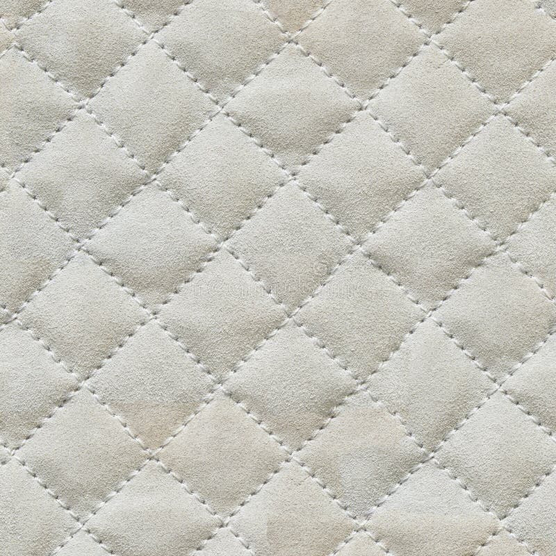 Texture Quilted White Suede Leather. High Resolution Texture Stock ...