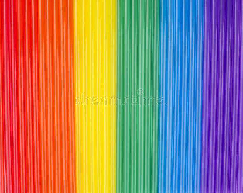 Texture of Rainbow Cocktail Sticks. Rainbow Vertical Stripes. Stock ...