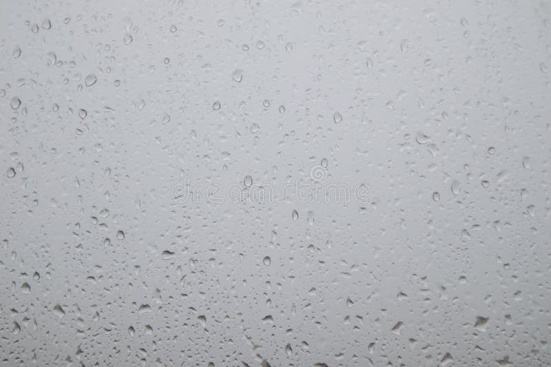 Texture of Raindrops on the Glass. Rain Drops on Window Glasses Surface ...