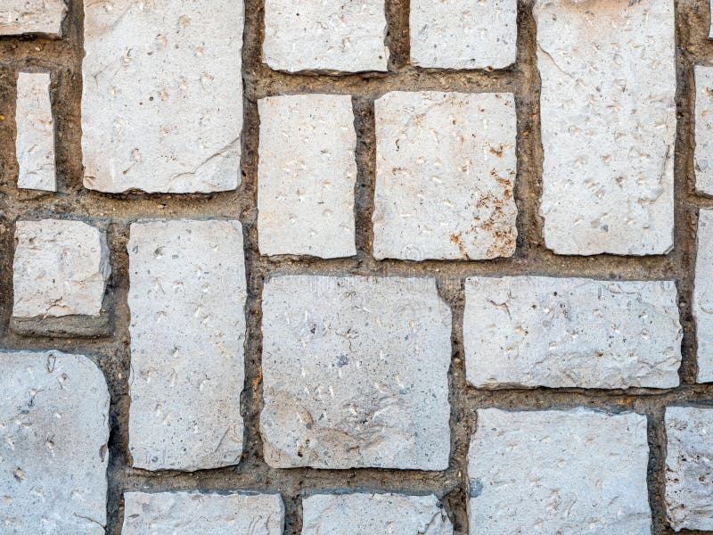 Texture Photo of a Random Sized Bricks Rough Masonry Stock Image ...