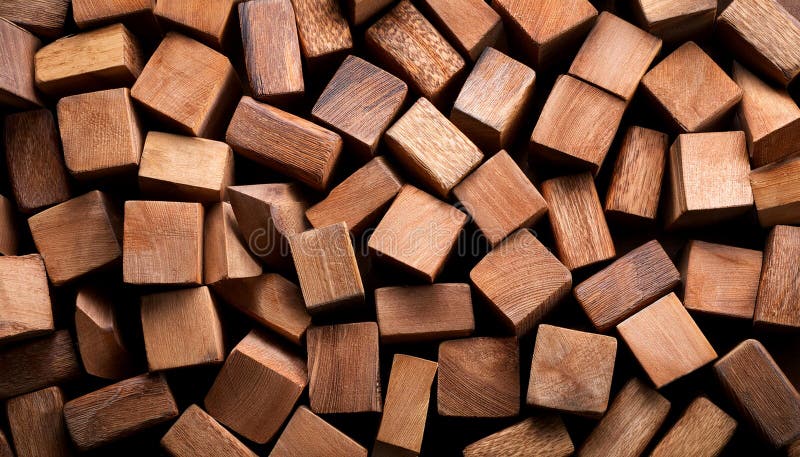 Texture of Random Wooden Cubes Stock Photo - Image of cubes, geometric ...