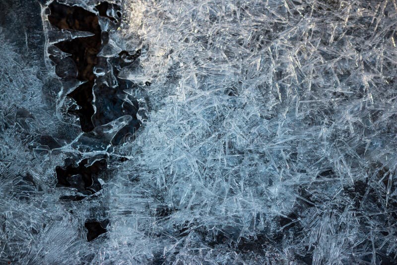 The Texture of Rapidly Formed Ice on the Surface of the Water in a ...