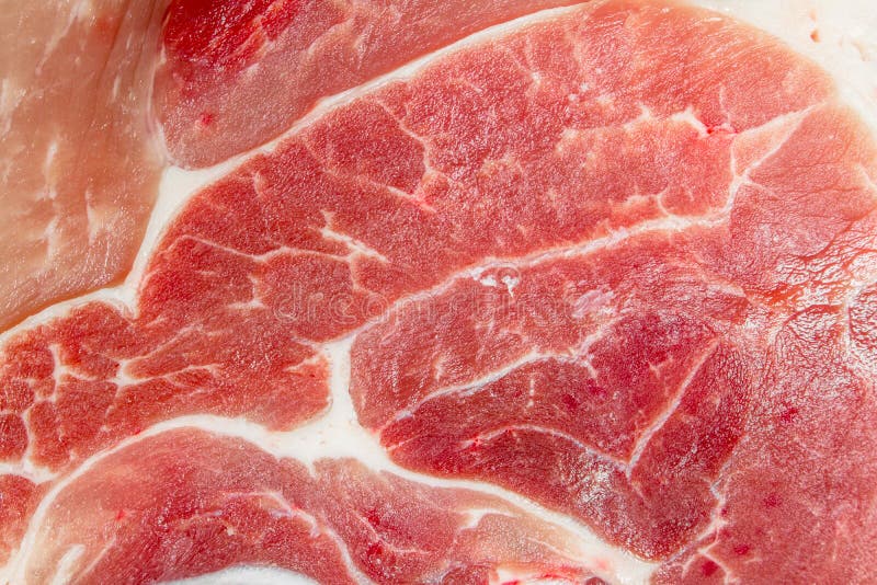 Texture of raw pork meat stock image. Image of grocery - 141847705
