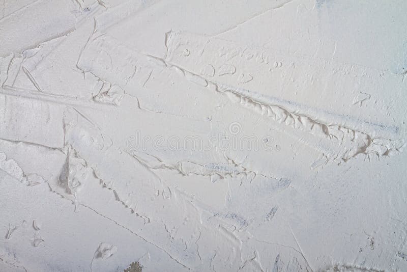 Putty the Wall with White Plaster Putty with a Metal Spatula before ...