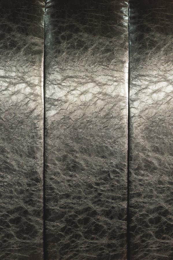 The Texture of the Real Leather on the Back of the Bed. Vertical ...