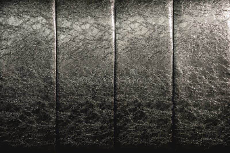 The Texture of the Real Leather on the Back of the Bed. Vertical ...