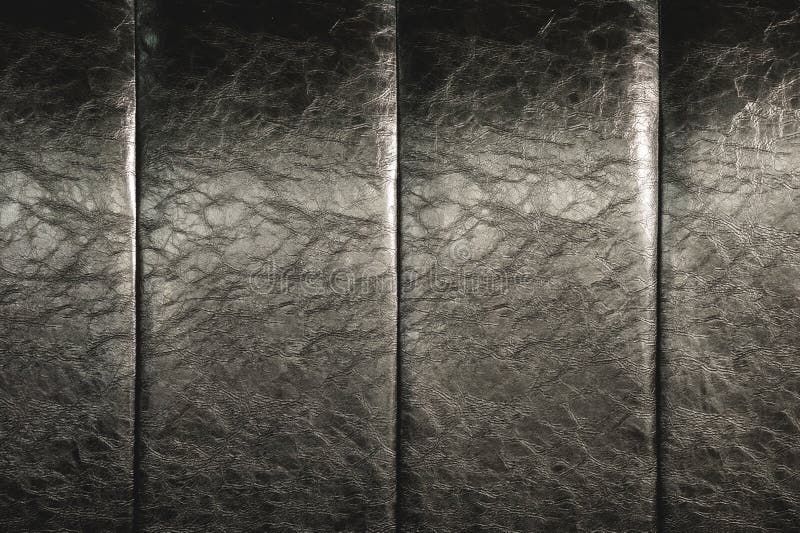 The Texture of the Real Leather on the Back of the Bed. Vertical ...