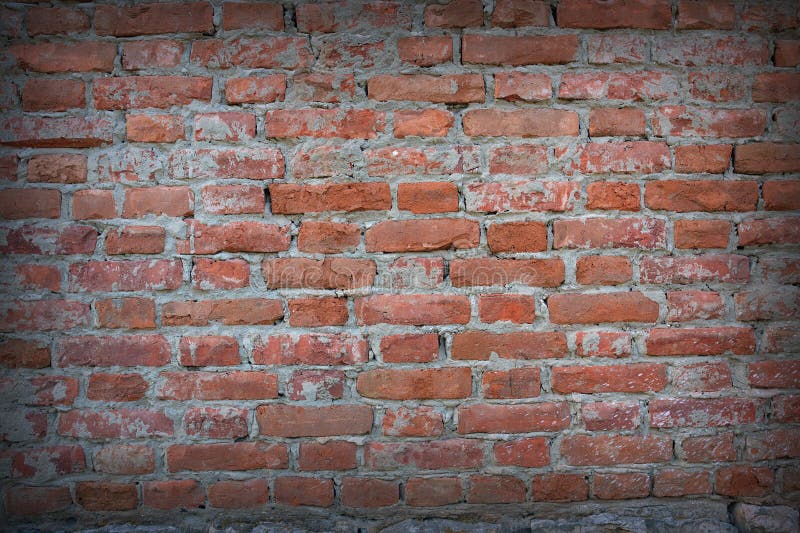 Texture of real red bricks stock image. Image of brick - 225321351