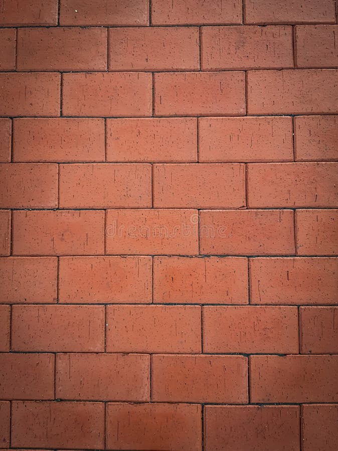 Texture Red Brick Background Top View Stock Image - Image of brick ...