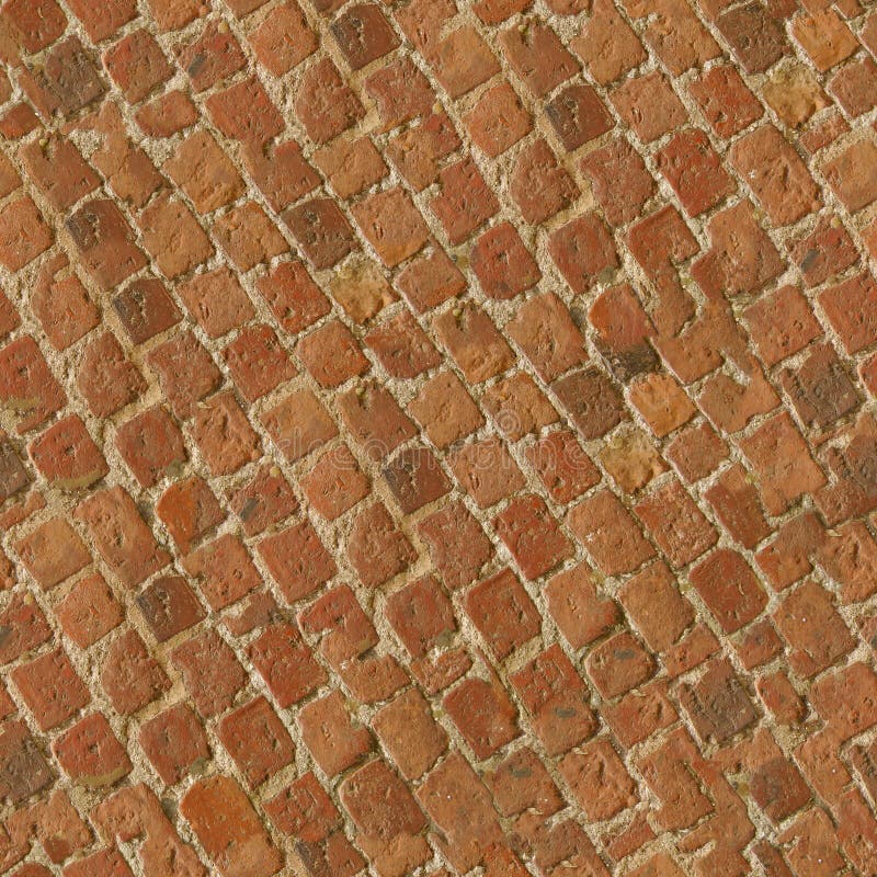 Texture Red Brick Pavement. High Resolution Stock Photo - Image of ...