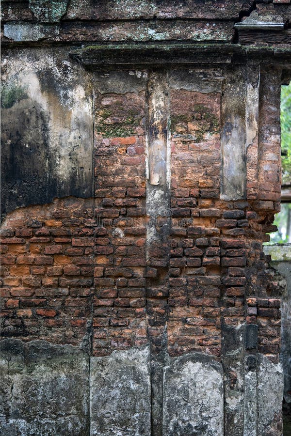 The Texture of a Red Brick Wall of an Old King S Palace Stock Photo ...