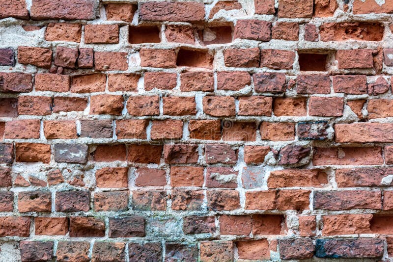 Texture Red-brick Wall of Tartu Cathedral Stock Photo - Image of ...