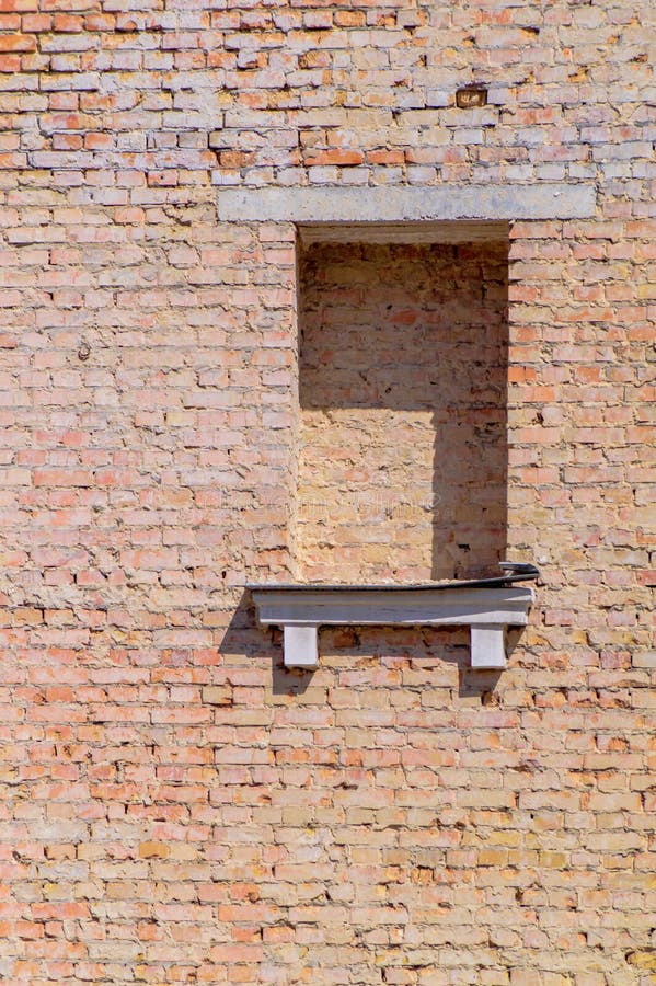 The Texture of Red Bricks and Window, Can Be Used As a Background Stock ...