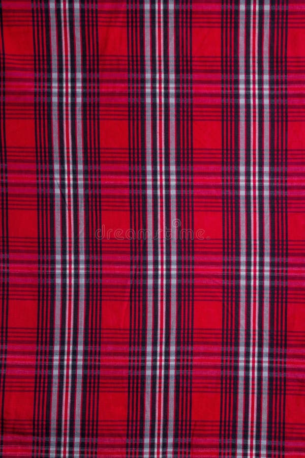 Texture of Red Checked Fabric. the Fabric of the Red Checked Shirt ...
