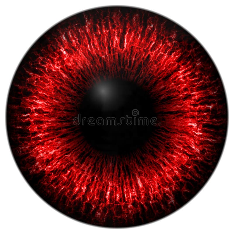 Texture Red Eye 3d with White Lines Stock Image - Image of optic ...