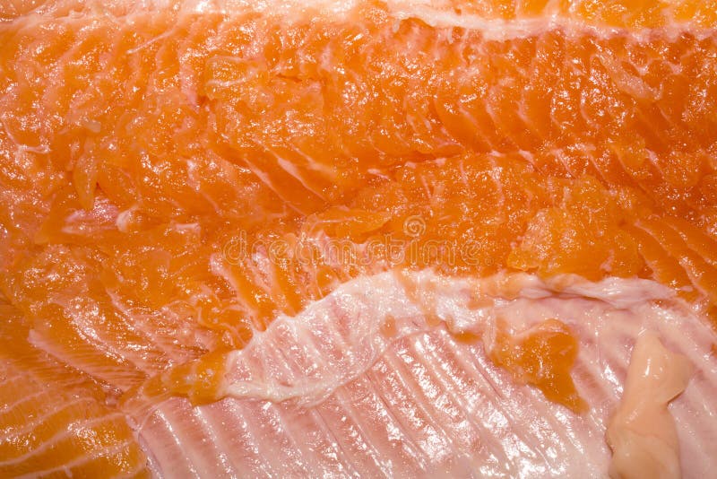Texture of Red Fish Meat.Background of Trout Meat.Salmon Fillet. Stock ...