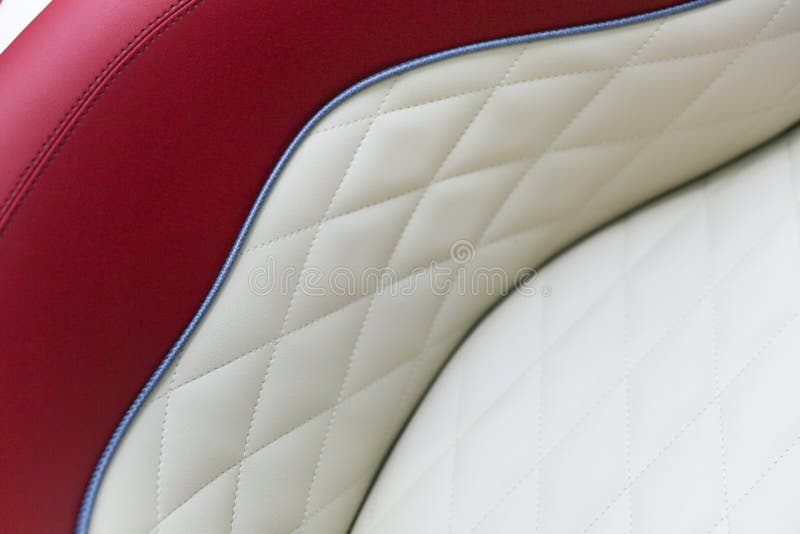 Texture of Red Leather Seat Stock Image - Image of texture, leather ...