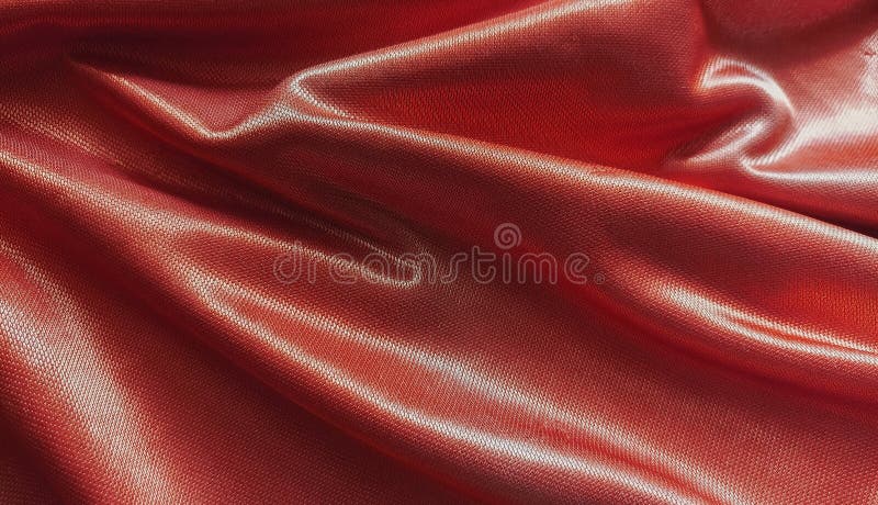Texture Red Linen Fabric, Crumpled Linen Background Stock Image - Image ...