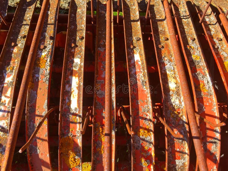 Texture of Red Metallic Bars Stock Photo - Image of creativity, grunge ...