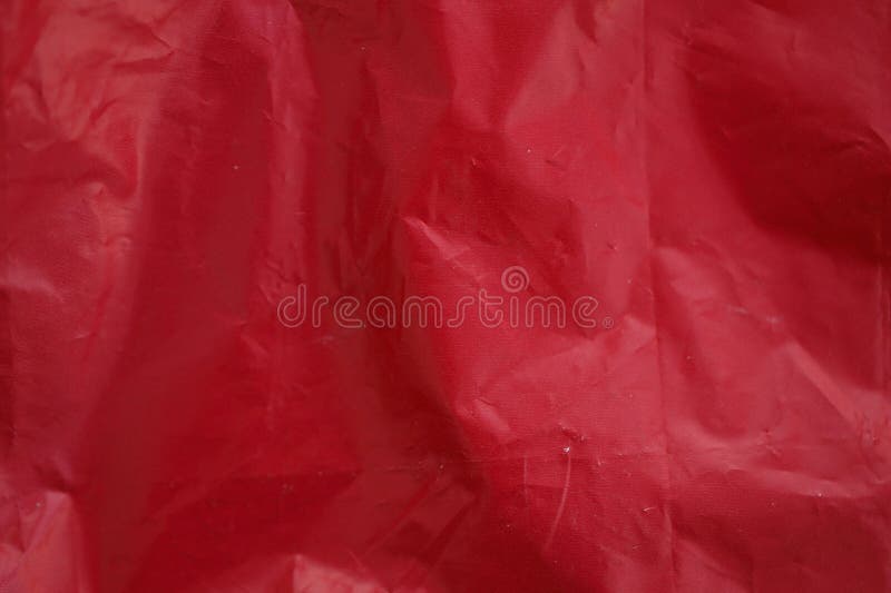 Texture of Red Plastic Bag Smooth Crumpled Surface Stock Illustration ...