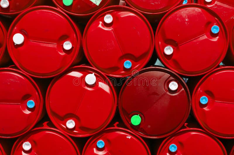 Texture Red Plastic Oil Tank. Stock Image - Image of fuel, material ...