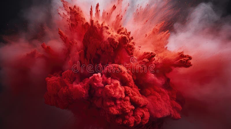 Texture Red Powder Explosion Stock Illustration - Illustration of ...