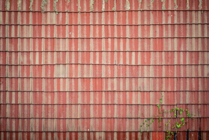 Texture of Red Roof Tile Pattern Top View Stock Photo - Image of glaze ...