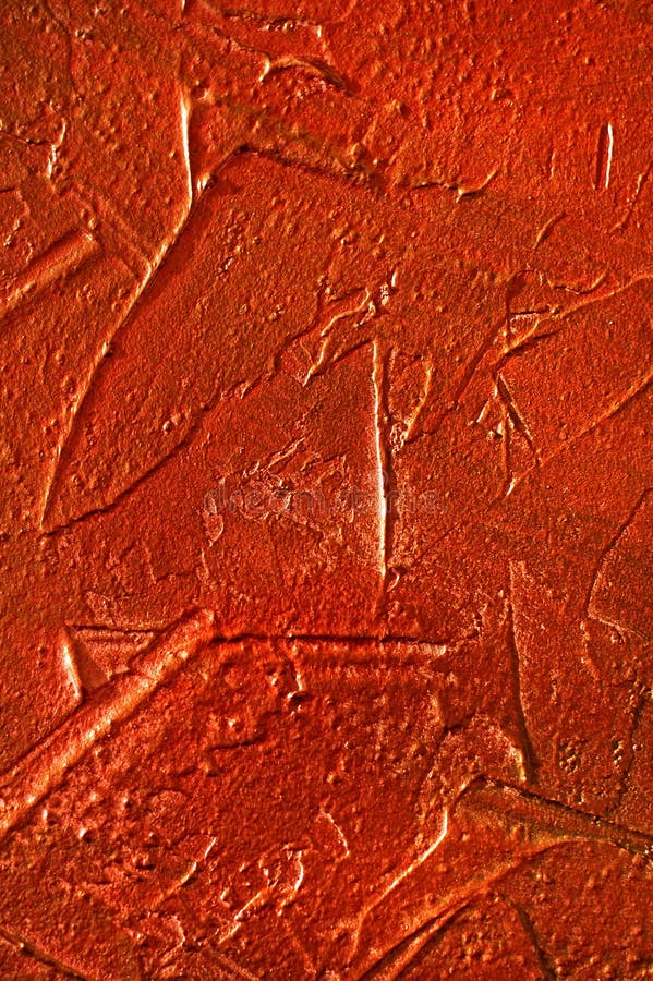 Texture of the Red Stucco Wall with Dabs Stock Photo - Image of color ...