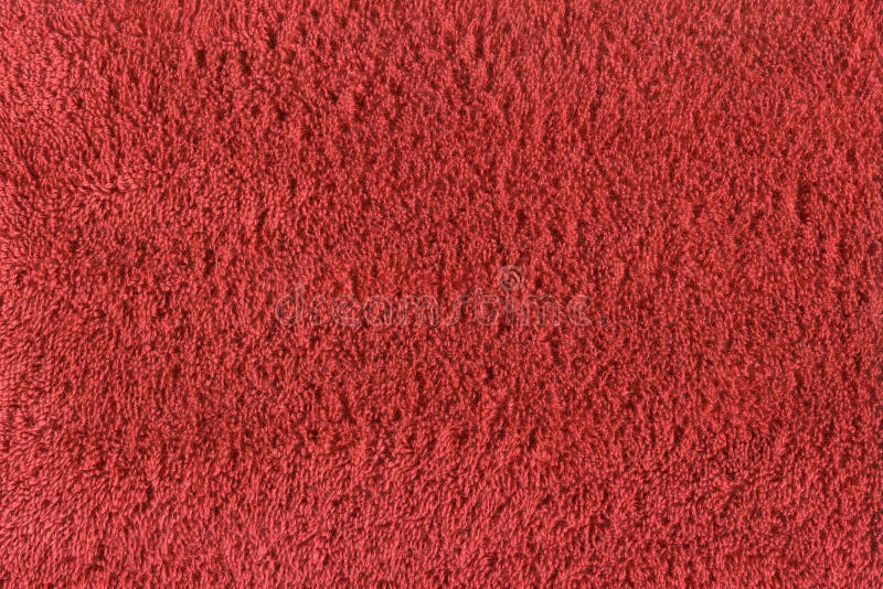 Texture of Red Terry Cloth Fabric. Stock Photo - Image of hygienic ...