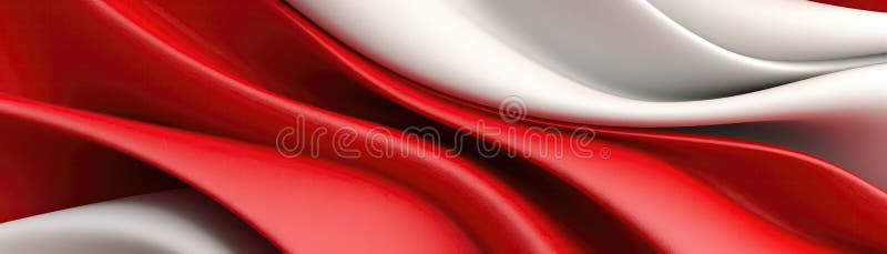 Texture Red White Paper Strict Smooth Curves Minimal Style Panoramic ...