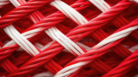 Texture Red and White String Stock Illustration - Illustration of ...
