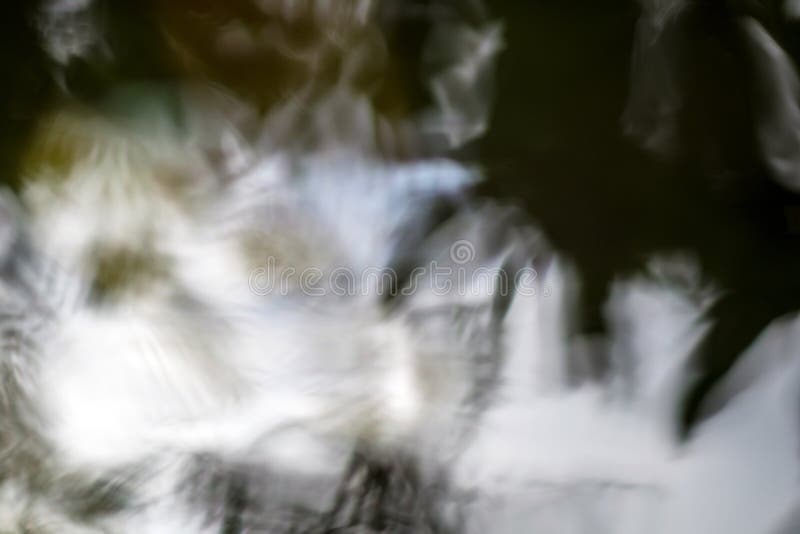 Texture of Reflection of Light and Trees on Water Surface Stock Image ...