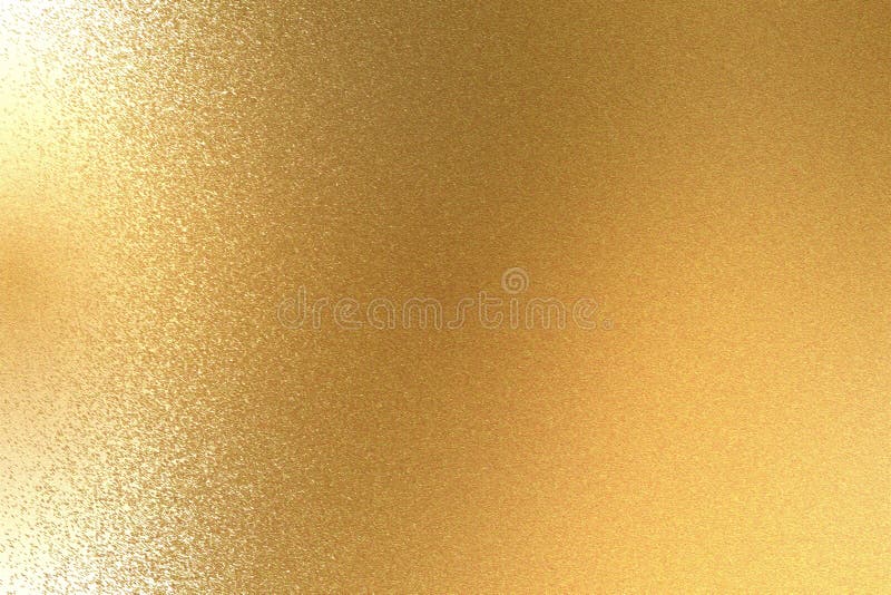 Texture of Reflection on Rough Light Gold Metal Sheet, Abstract ...