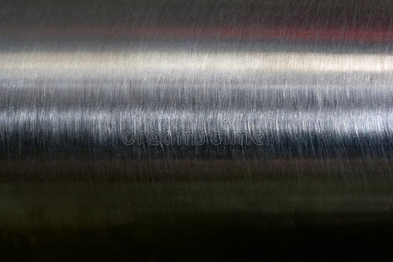 Texture of Reflection on Stainless Steel Pipe in Dark Room, Abstract ...