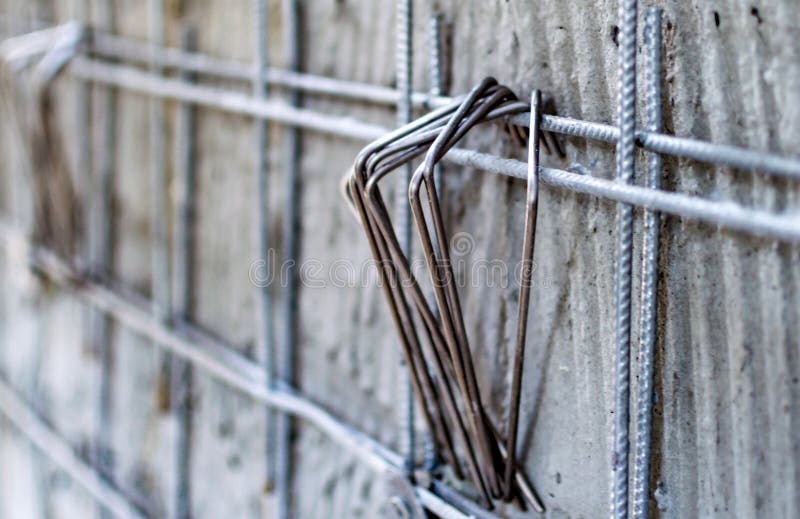 Texture - Reinforced Metal Mesh on a Concrete Wall Stock Image - Image ...