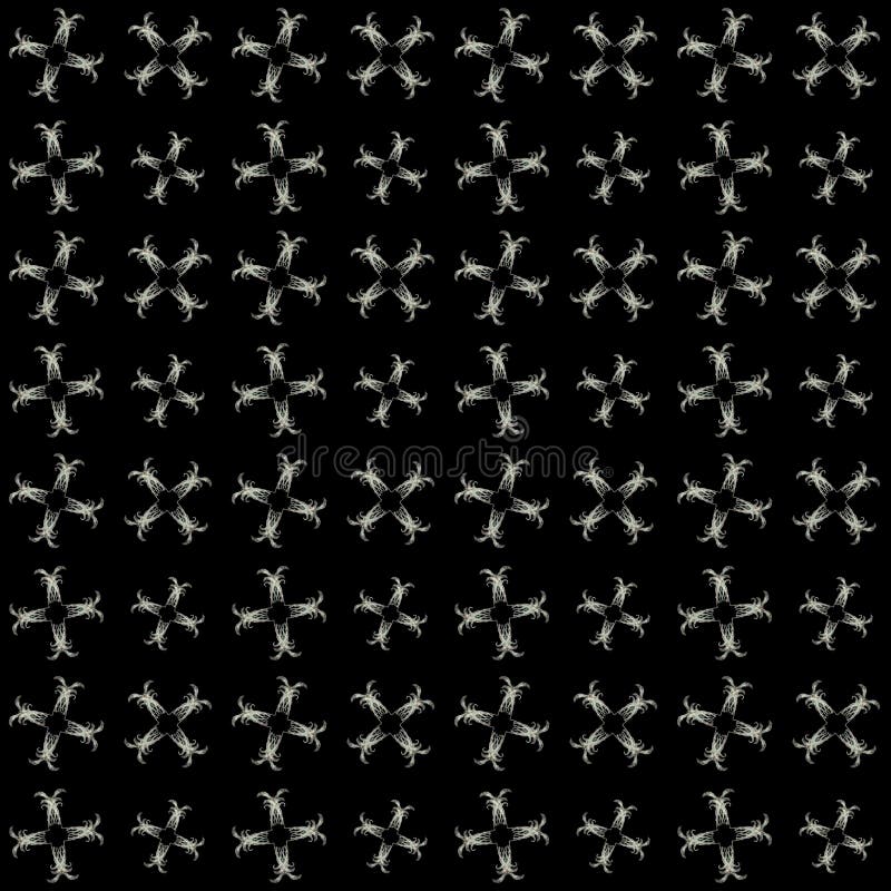 Texture With Rendering Abstract Fractal Gray Pattern Stock Illustration