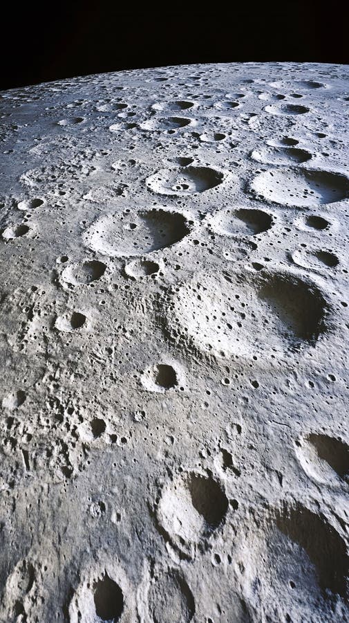 Texture Resembling the Surface of the Moon with Craters and Shadows ...
