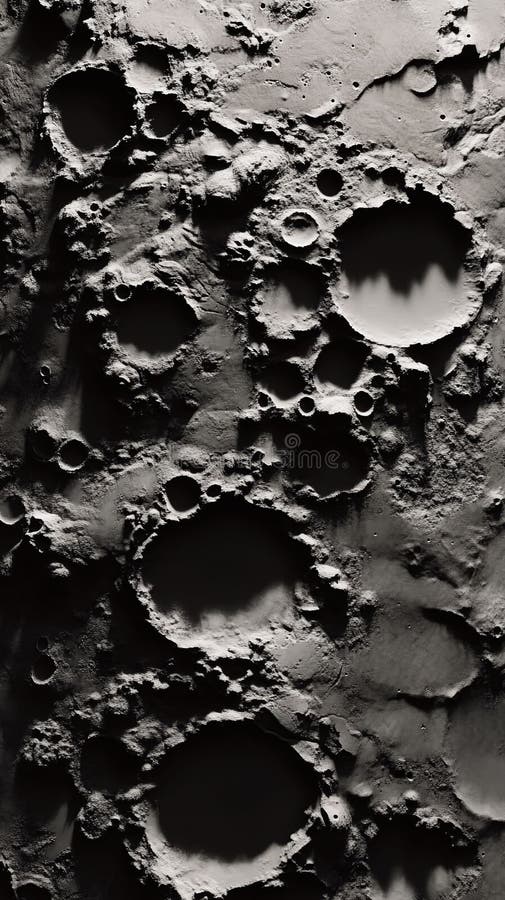 Texture Resembling the Surface of the Moon with Craters and Shadows ...
