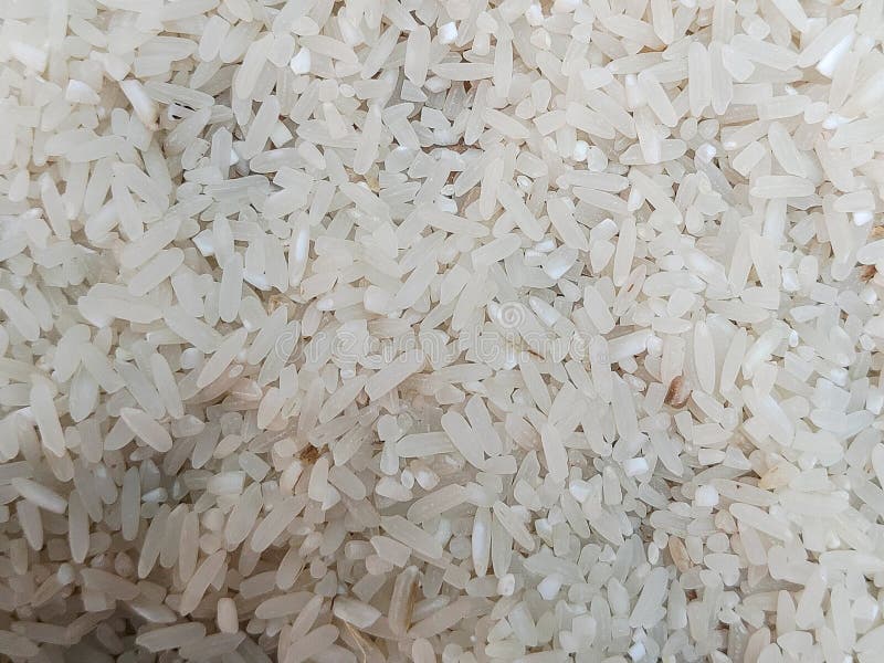 The Texture of the Rice Grains is Transparent White Stock Image - Image ...