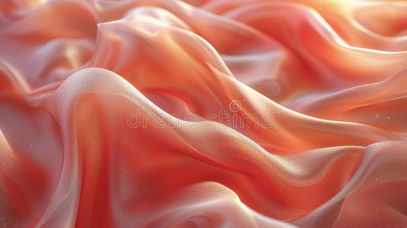 Texture of Rich Fluid Fabric in a Textile Appearing almost Liquid As it ...