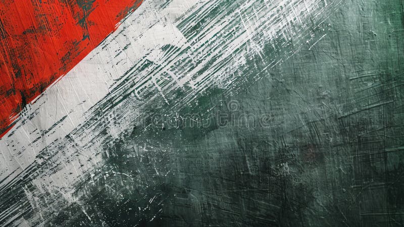 Texture-rich Red and Green Paint Splashes Dance Against a White ...