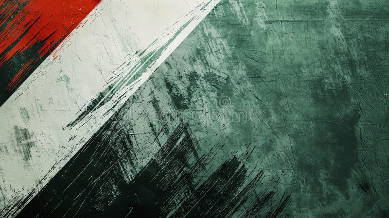 Texture-rich Red and Green Paint Splashes Dance Against a White ...