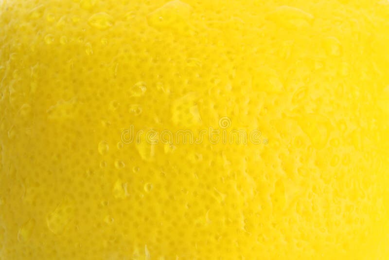 Texture of Ripe Lemon with Water Drops, Closeup Stock Image - Image of ...