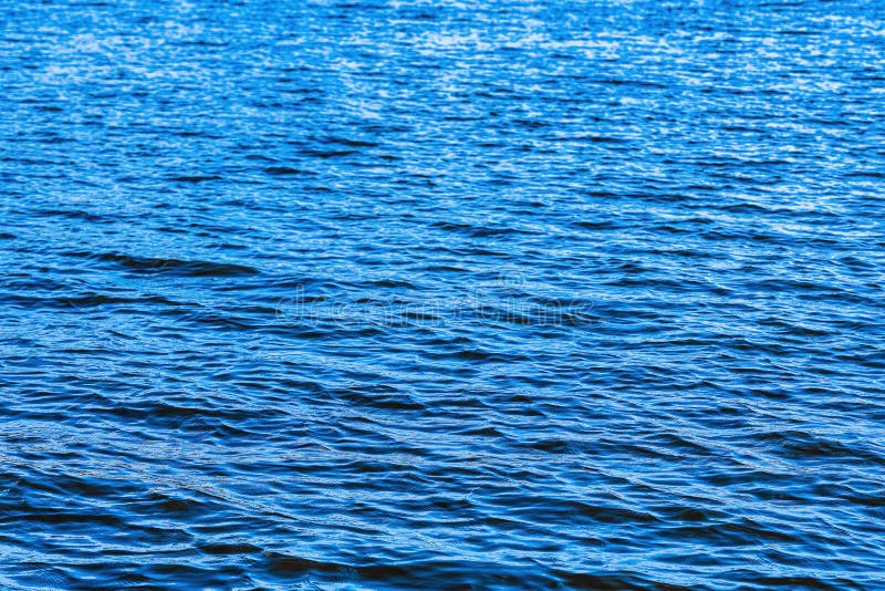Texture of Ripples on Blue Water. Stock Photo - Image of lake, sunlight ...