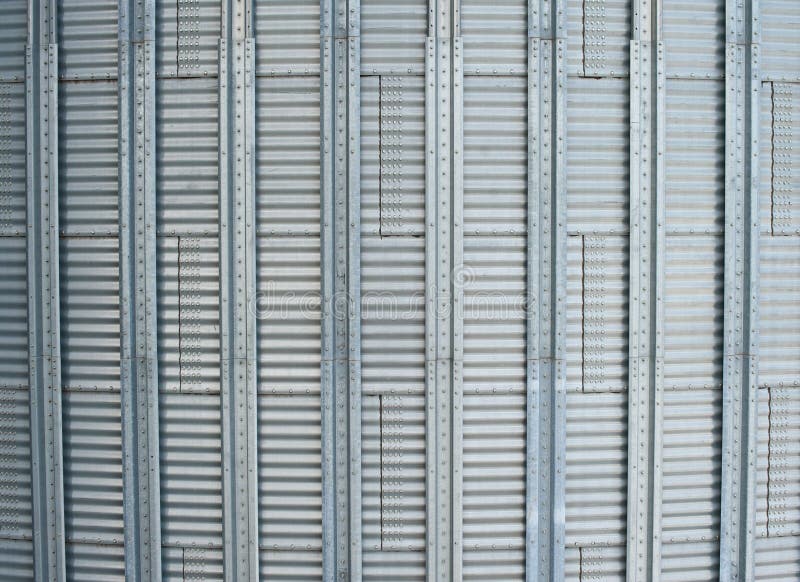 Texture Riveted Aluminum Tank Stock Image - Image of storage, light ...