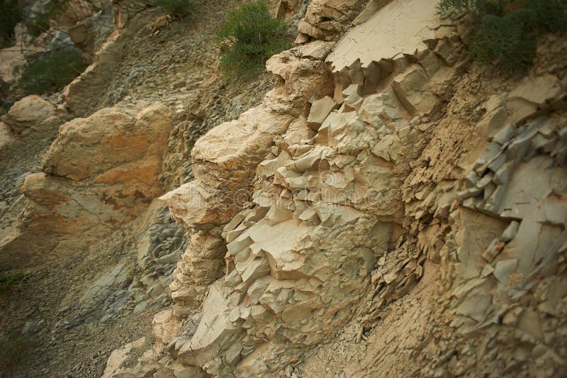 The Texture of the Rocks with Sharp Edges. Formations, Stock Image ...